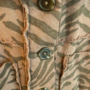 kenzie | Jackets & Coats | Nwot Kenzie Jeans Oversized Animal Print ...